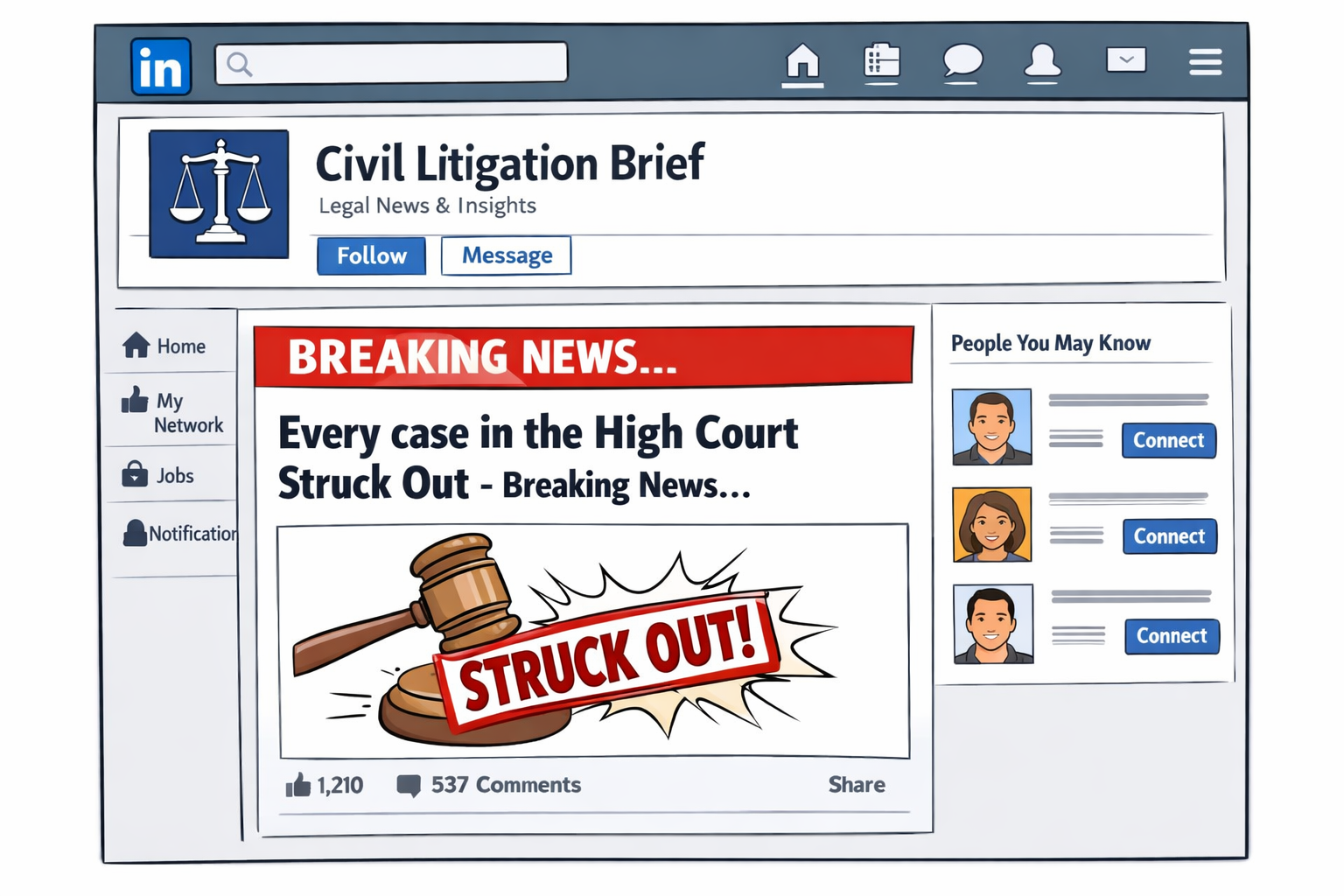 CIVIL LITIGATION BRIEF HAS ITS OWN LINKEDIN PAGE (“ABOUT TIME TOO ...