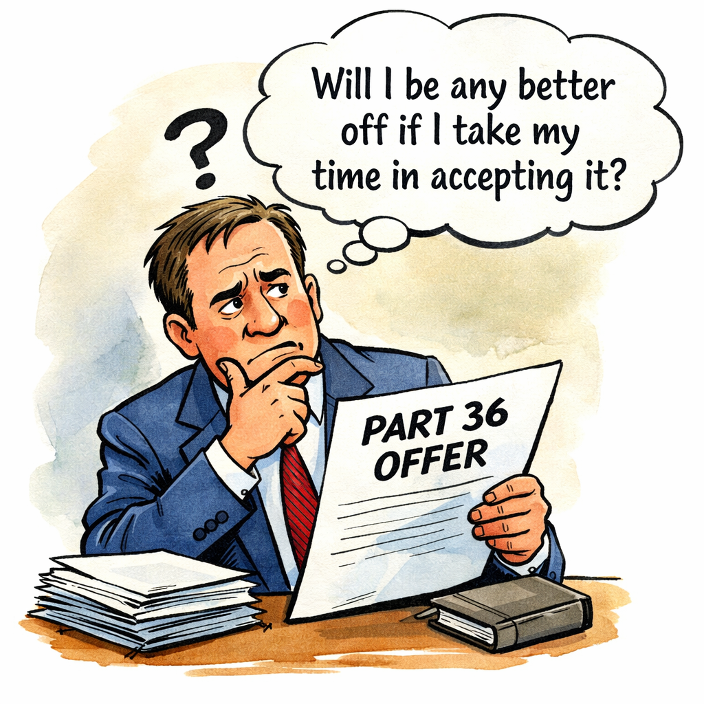 COURT OF APPEAL OVERTURNS DECISION ABOUT LATE ACCEPTANCE OF PART 36 ...